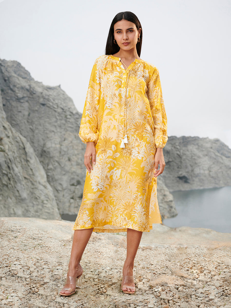 YELLOW SHELLY DRESS – houseofsoi