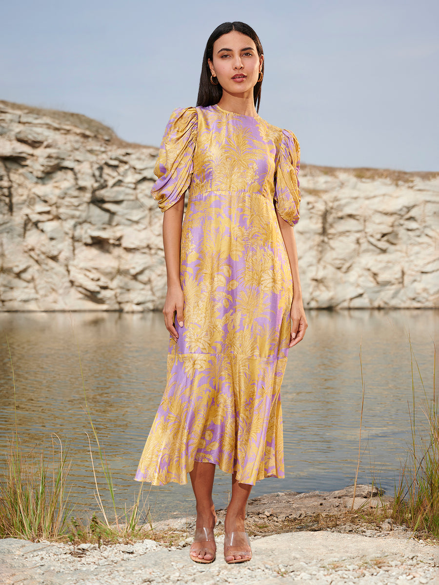 Purple and yellow ariel dress – houseofsoi