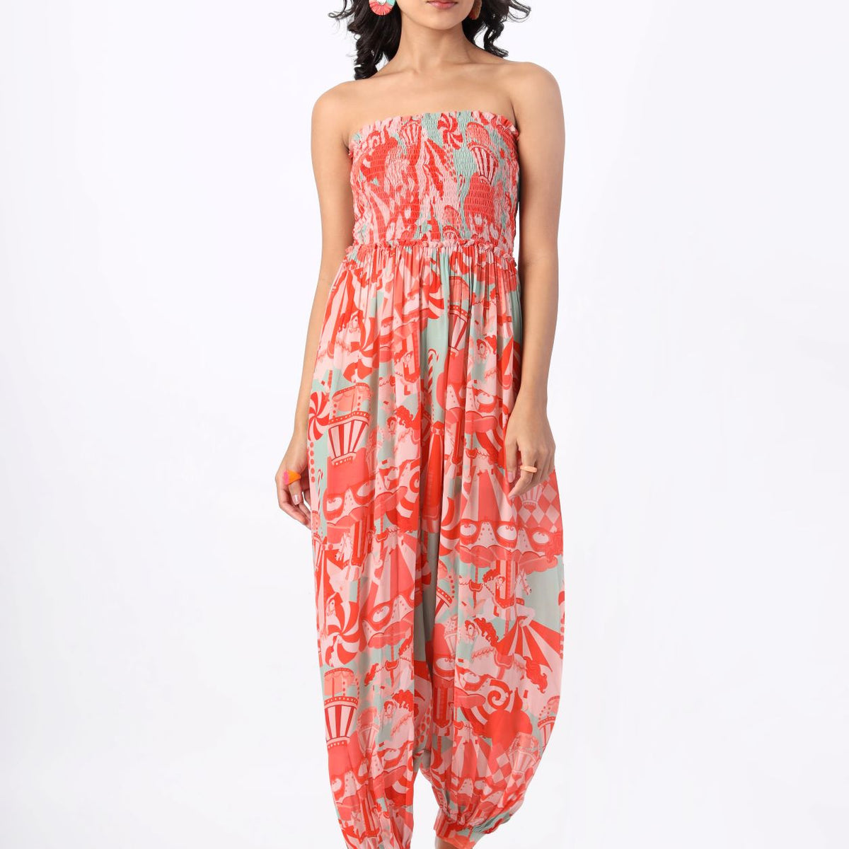 Orange and Green Jumbo Jumpsuit – houseofsoi
